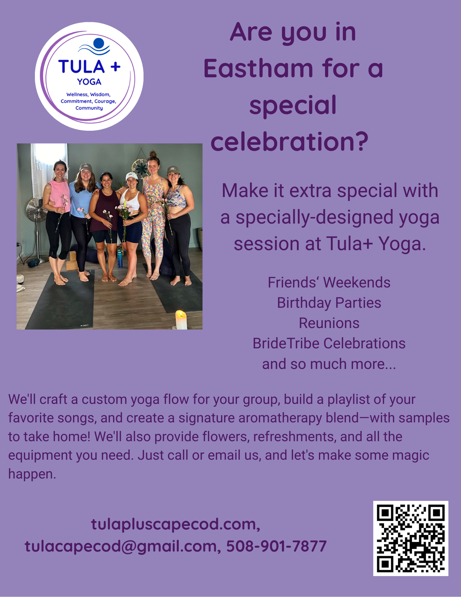 Tula Parties – Host Your Friends Reunion or Yoga Party